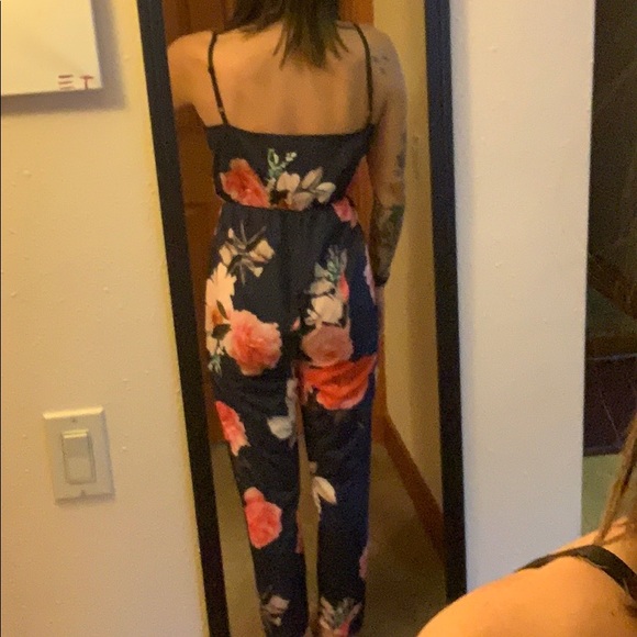 Other | Silk Floral Onesie | Poshmark